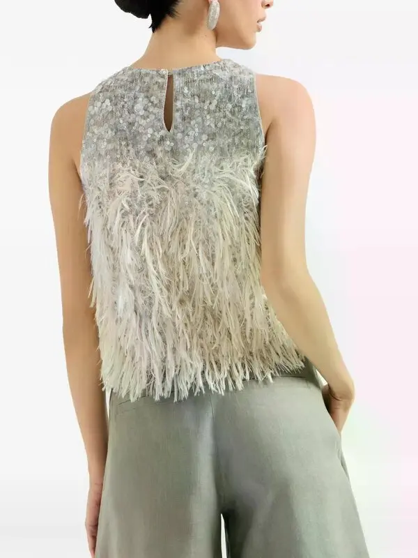 Brunello Cucinelli Embellished Sleeveless Top
