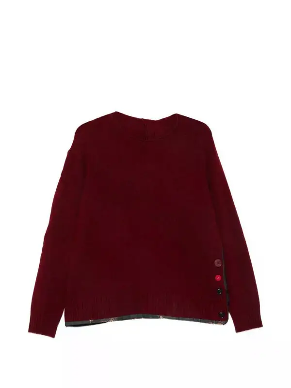 Undercover Button-detail Crew Neck Sweater