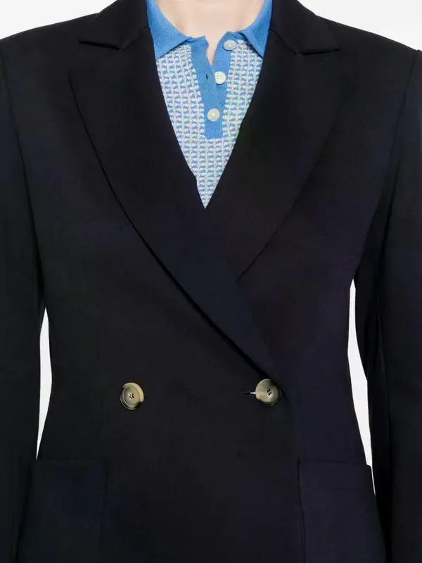 Harris Wharf London Double-breasted Notched Lapel Blazer