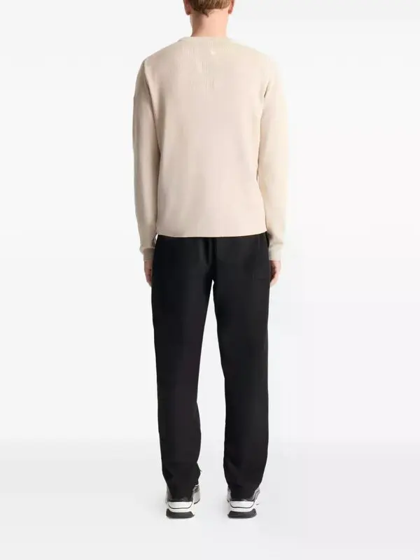 Fusalp Wool Crew Neck Sweater With Chest Pocket