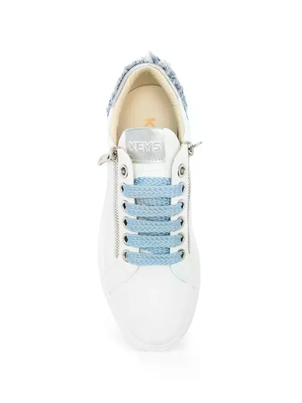 KEYS Frayed Leather Sneakers