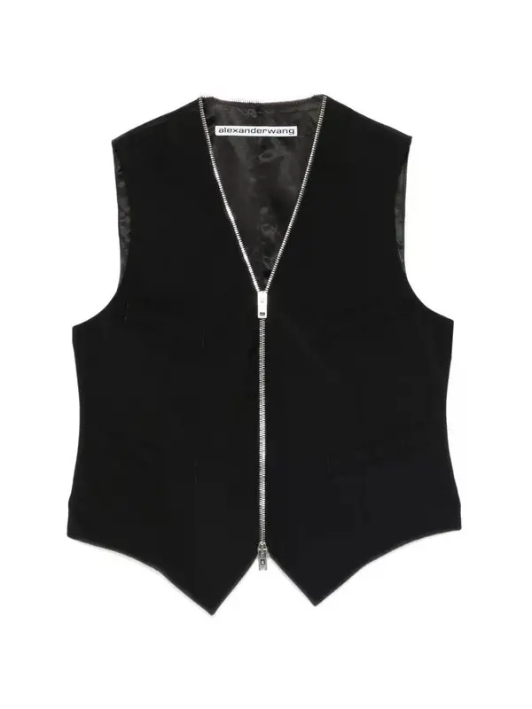 Alexander Wang Zip-fastening Wool Blend Vest