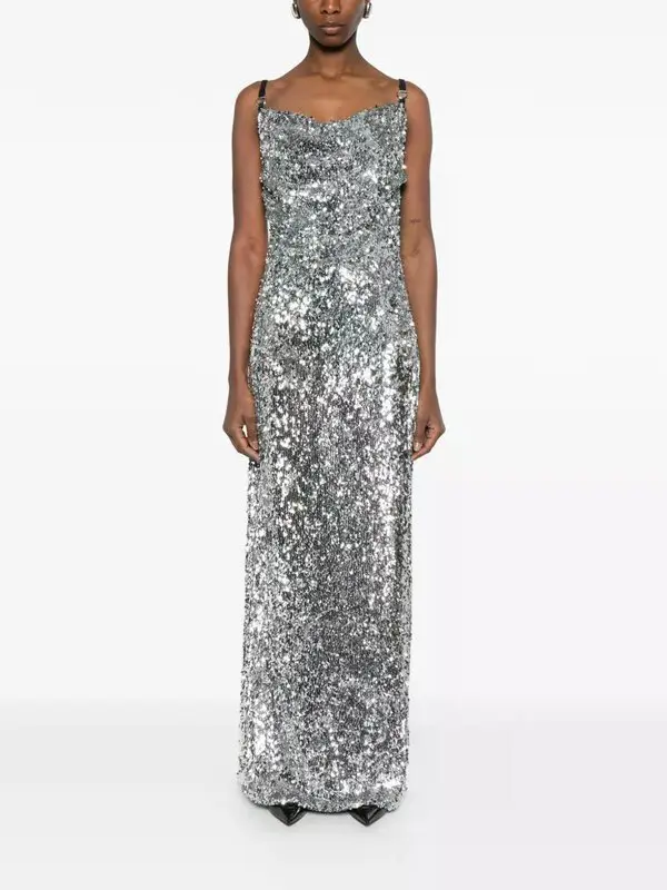 Coperni Sequin Embellished Maxi Dress