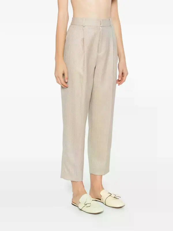 PT TORINO Virgin Wool Herringbone Trousers