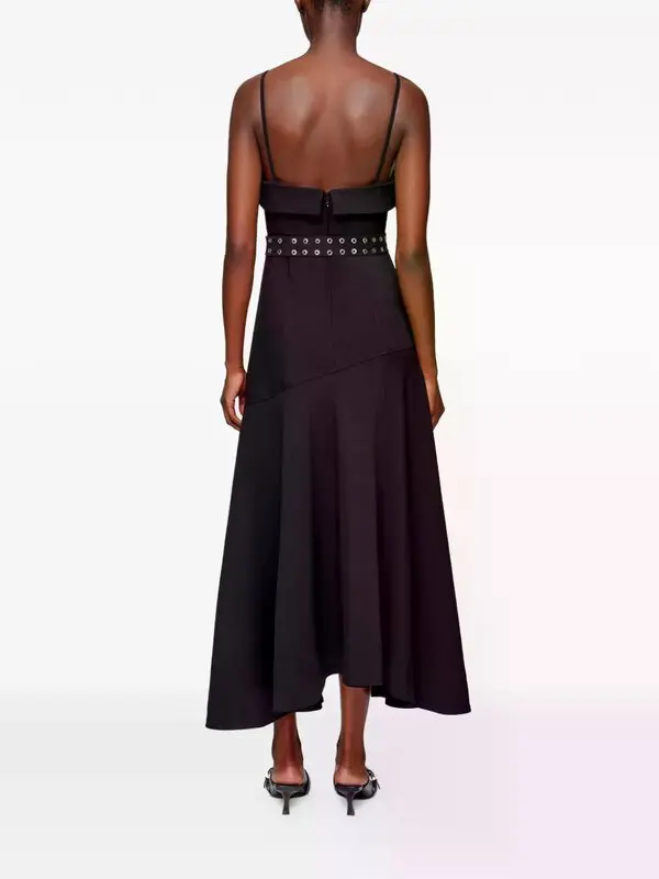 GANNI Belted Midi Dress