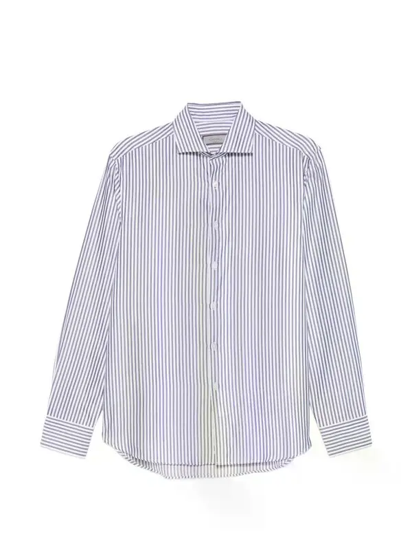 Canali Striped Shirt - White
