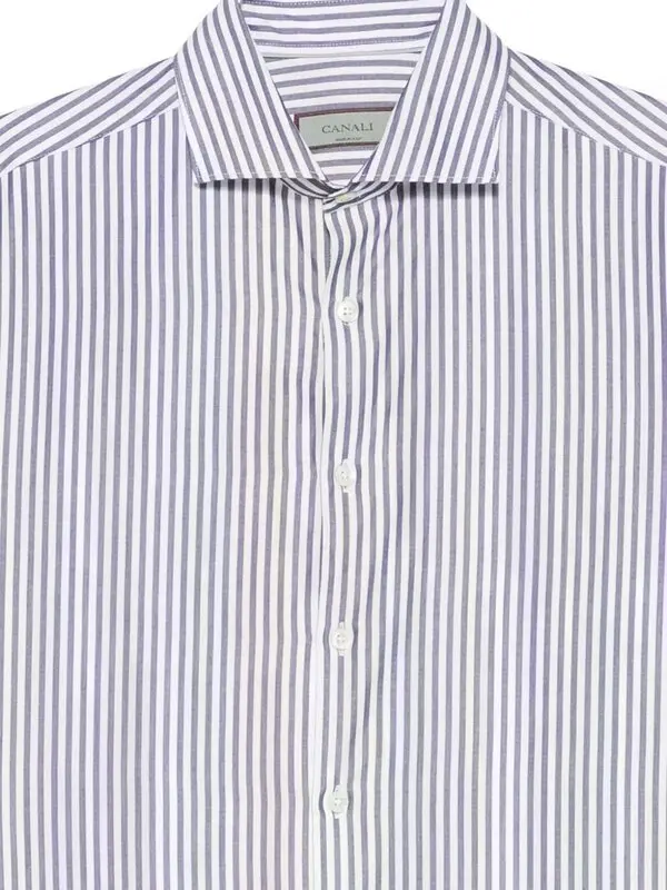 Canali Striped Shirt - White