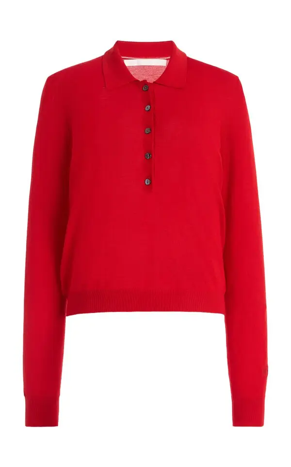 RÙADH Dea Merino Wool Polo Shirt