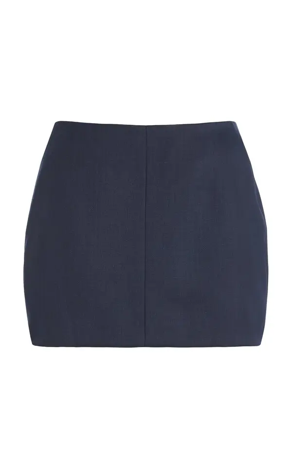 RÙADH The Oona Wool Mini Skirt