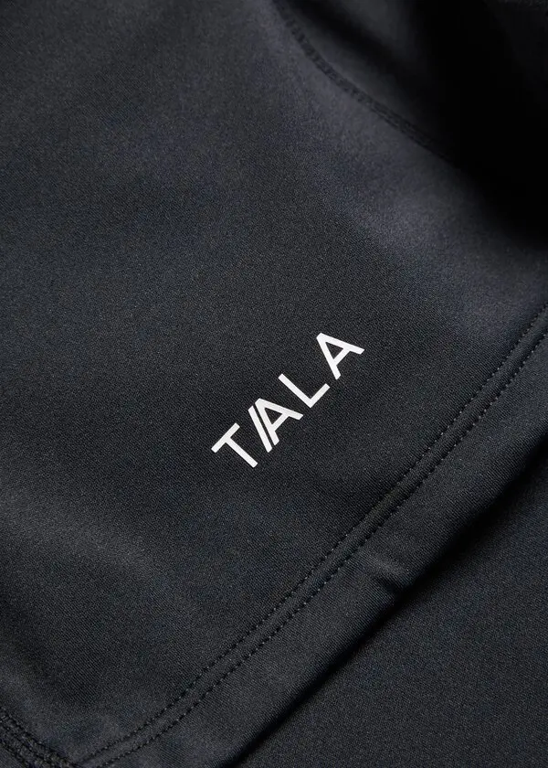TALA Sleeveless High-neck Stretch-jersey Jacket With Zip Pocket - Black