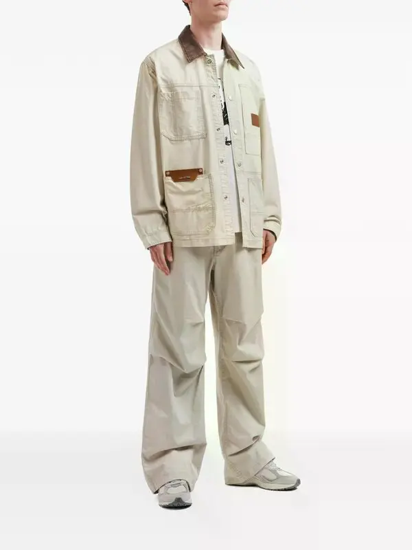 Izzue Logo-patch Shirt Jacket
