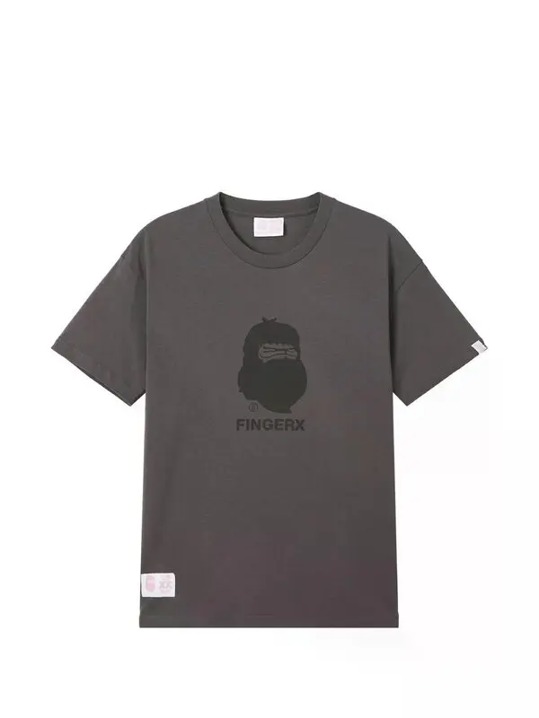 FINGERCROXX Graphic Print T-shirt - Grey