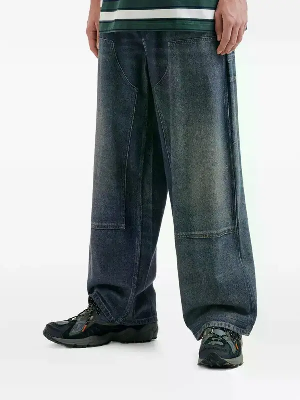 Izzue Panelled Wide Leg Jeans