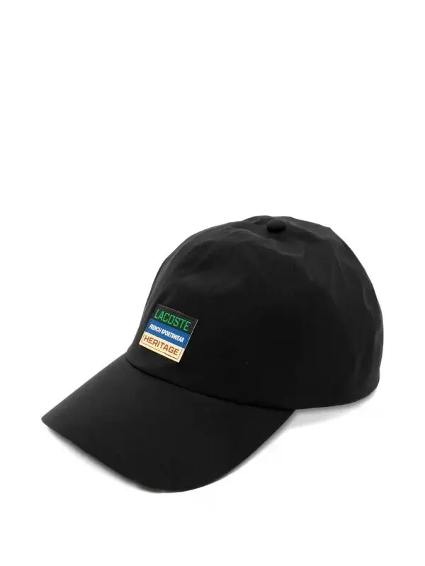 Lacoste Badge Water-repellent Baseball Cap - Black