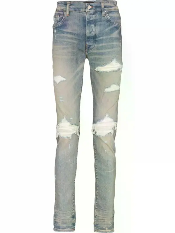 Amiri Mx1 Ultra Suede-patches Skinny Jeans