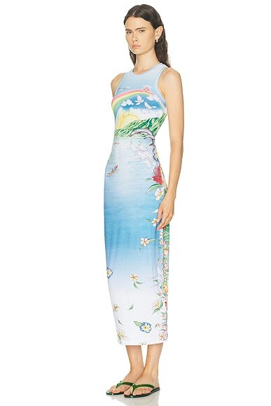 Casablanca Aloha Midi Tank Dress