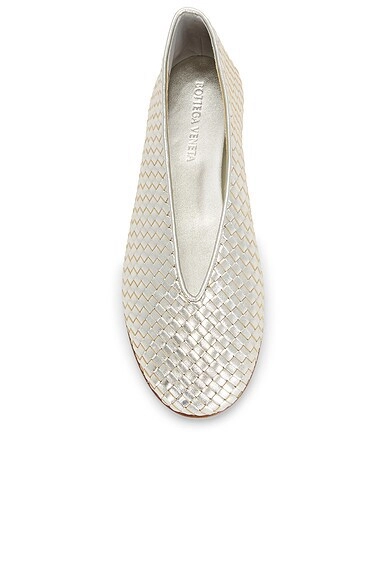 Bottega Veneta Rosa Flat - Platinum