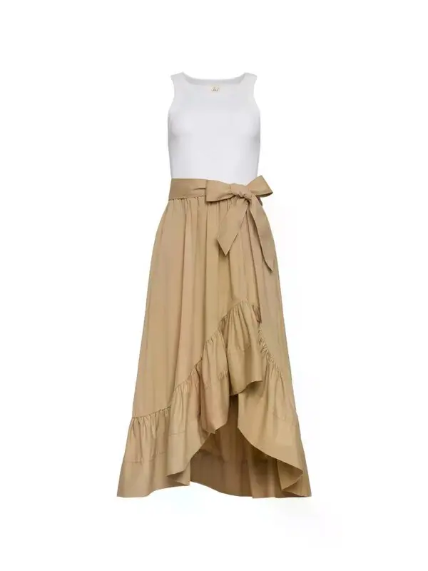 Cinq À Sept Ruffled Tie-waist Midi Dress