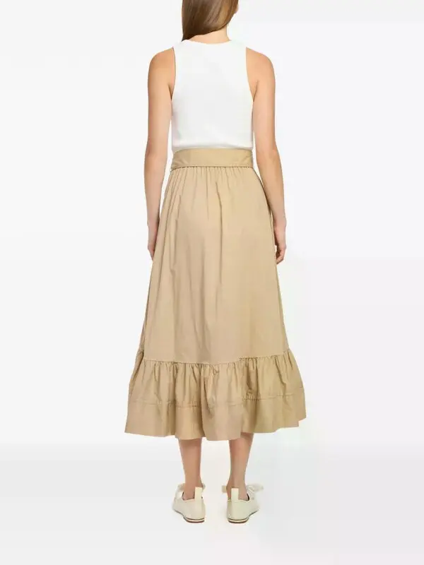 Cinq À Sept Ruffled Tie-waist Midi Dress