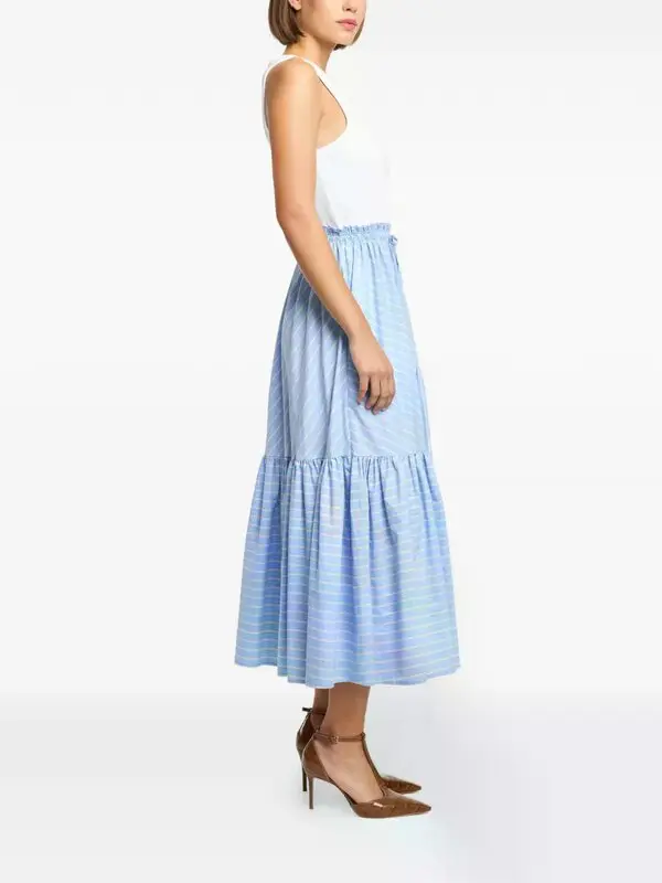 Cinq À Sept Robyn Striped Midi Dress