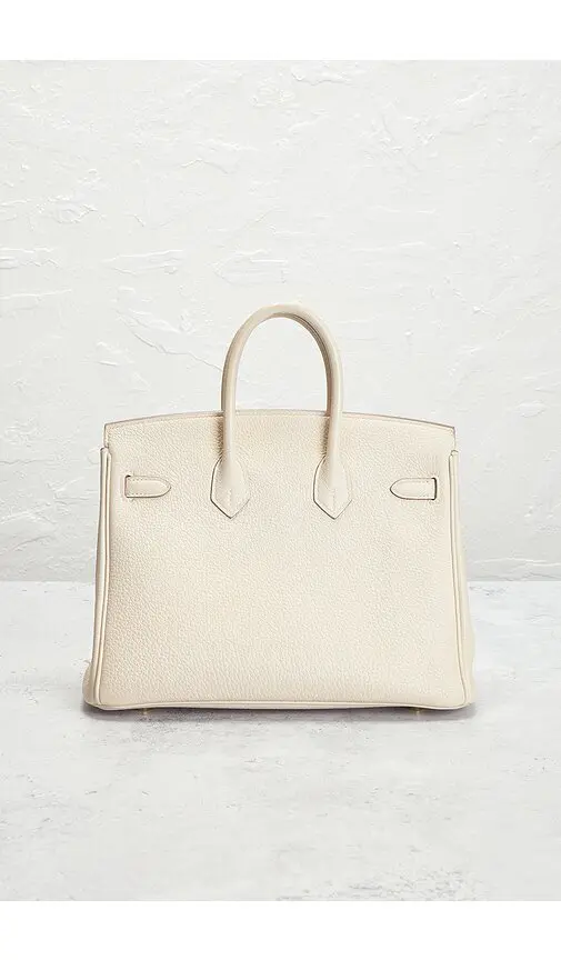 FWRD RENEW Hermes Togo Birkin 25 Handbag - Cream