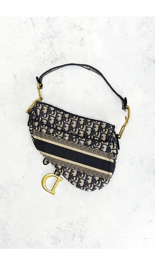 FWRD RENEW Dior Trotter Oblique Saddle Bag