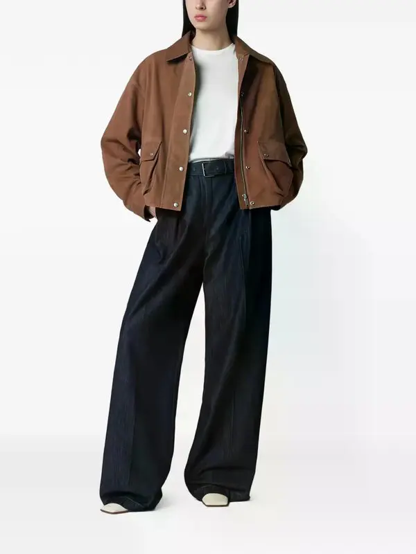 HALFBOY Cropped Leather Parka