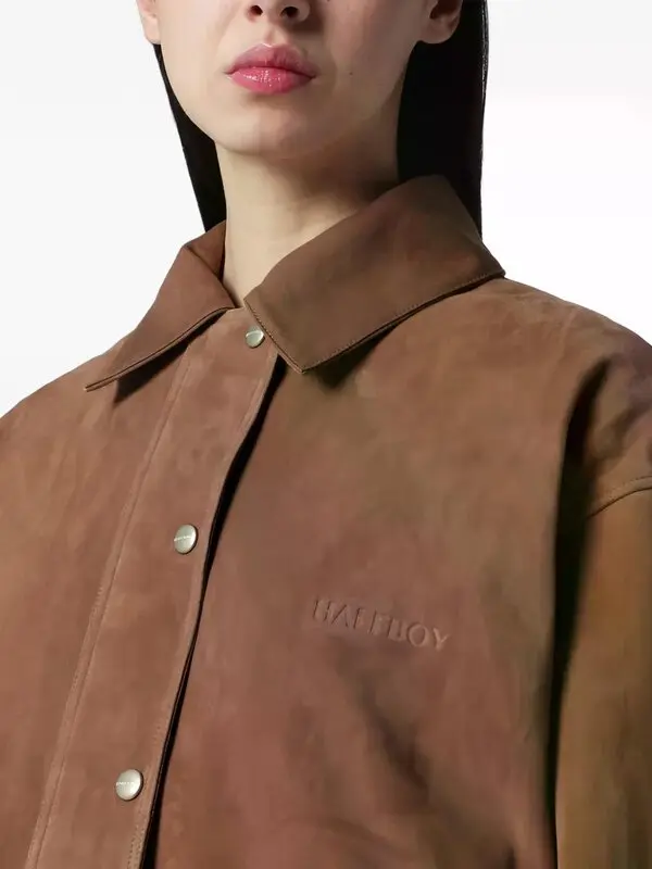 HALFBOY Cropped Leather Parka