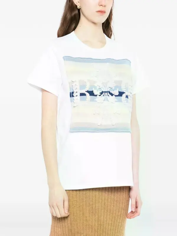 BARRIE Cashmere Patch Logo T-shirt