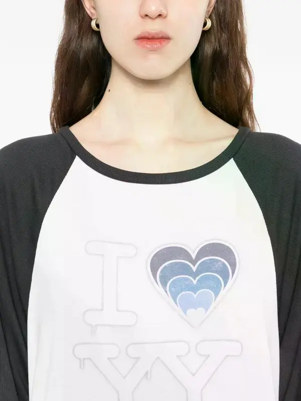 OPEN YY Logo-print T-shirt
