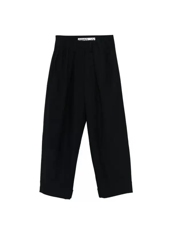 OPEN YY Gathered Trousers - Black