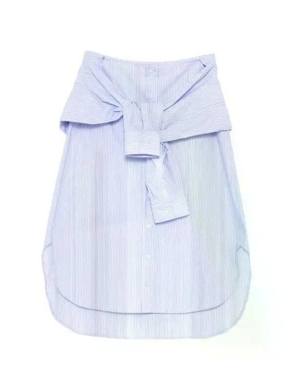 YCH Striped Midi Skirt
