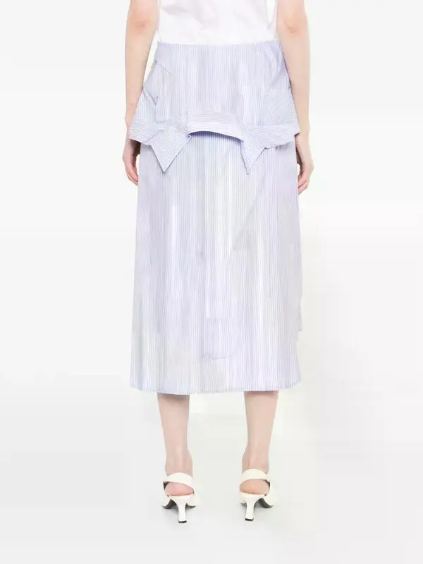 YCH Striped Midi Skirt