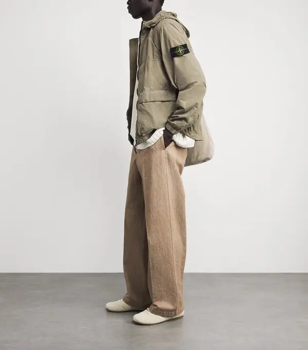 Stone Island Short Hooded Parka - Green
