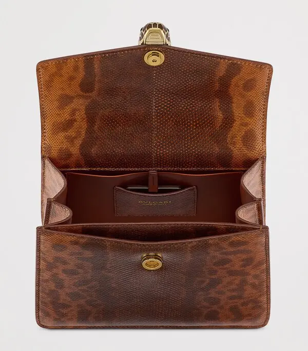 BVLGARI Medium Snakeskin Serpenti Forever Top-handle Bag