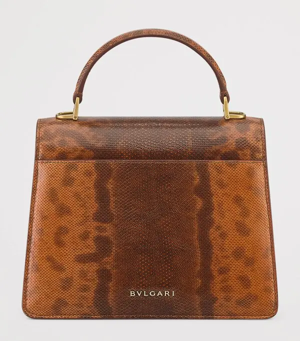 BVLGARI Medium Snakeskin Serpenti Forever Top-handle Bag