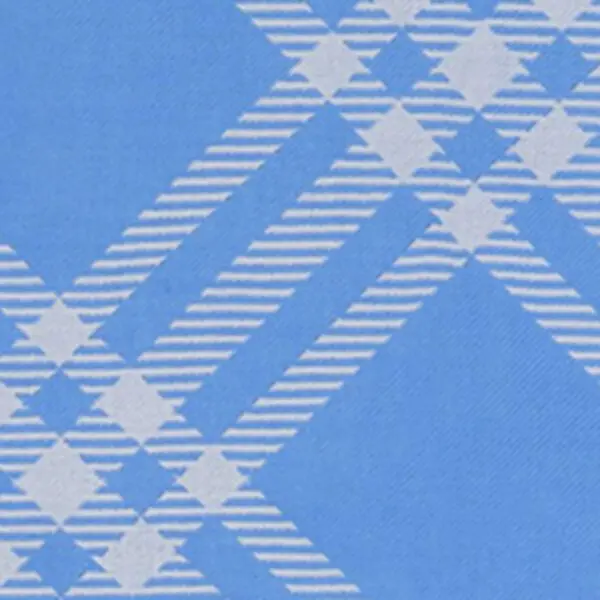 Burberry Wool-silk Check Scarf - Blue