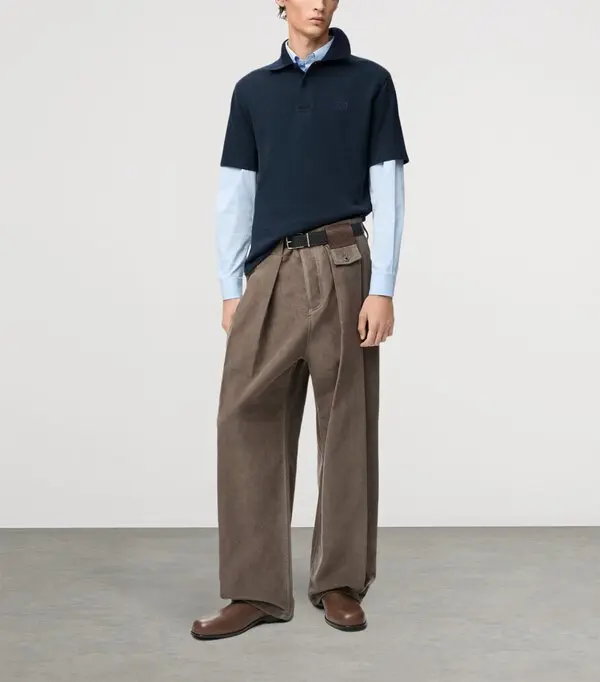 Loewe Cotton-blend Anagram Polo Shirt