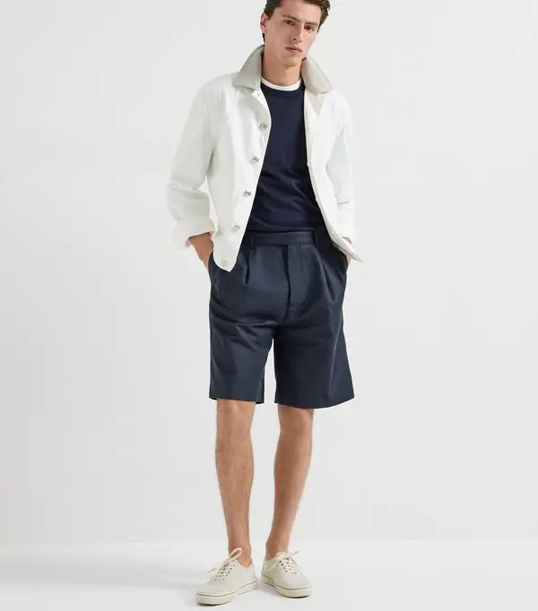 Brunello Cucinelli Cashmere And Silk Crew Neck Sweater