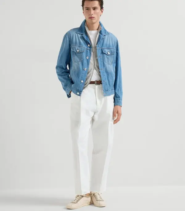 Brunello Cucinelli Cashmere Silk Zip Up Cardigan
