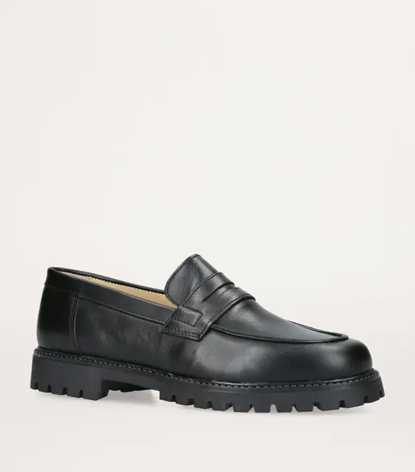 PAPOUELLI Leather Maximus Loafers