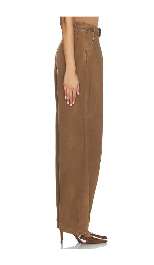 Blumarine Canvas Wide Leg Trousers