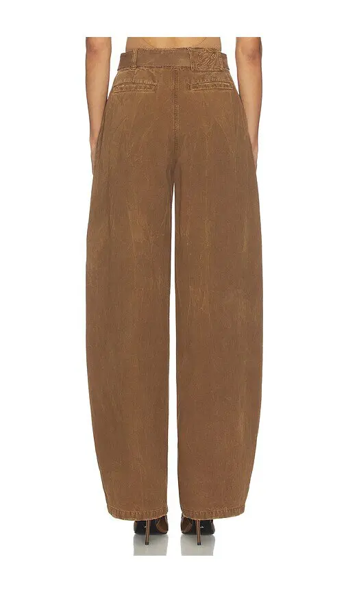 Blumarine Canvas Wide Leg Trousers
