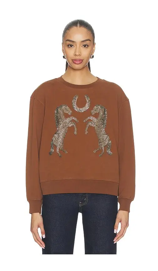 ALLSAINTS Luck Pippa Sweater - Cognac