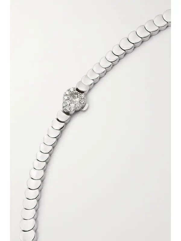 DAVID MORRIS 18-karat White Diamond Necklace