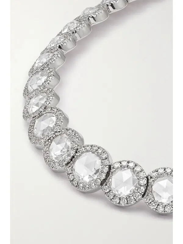 DAVID MORRIS 18-karat White Diamond Necklace