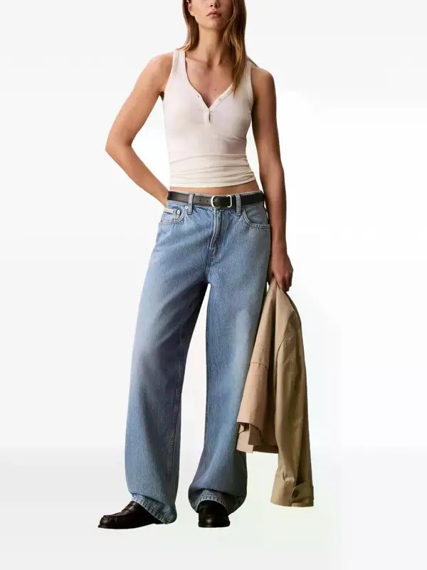 Calvin Klein Five-pocket Button-fastening Jeans - Blue