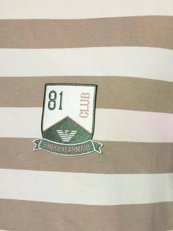 Emporio Armani Striped Logo-patch T-shirt