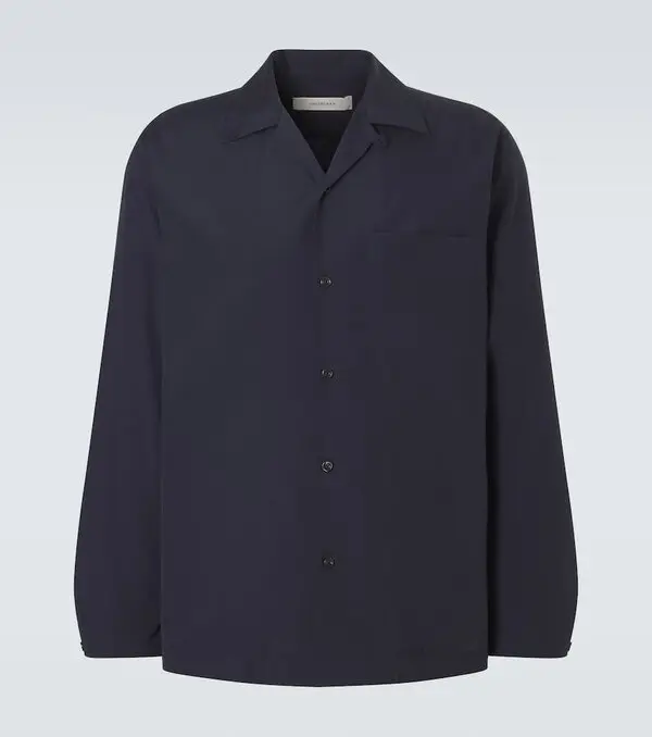 UMIT BENAN Havana Cotton And Silk Shirt - Blue