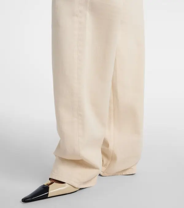 Saint Laurent High-rise Wide-leg Jeans